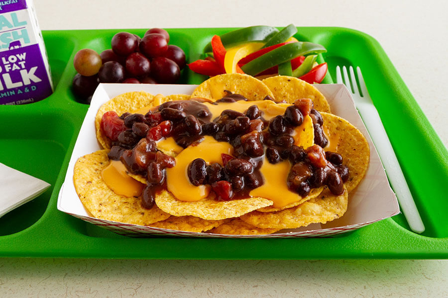 beef and cheese nachos school lunch