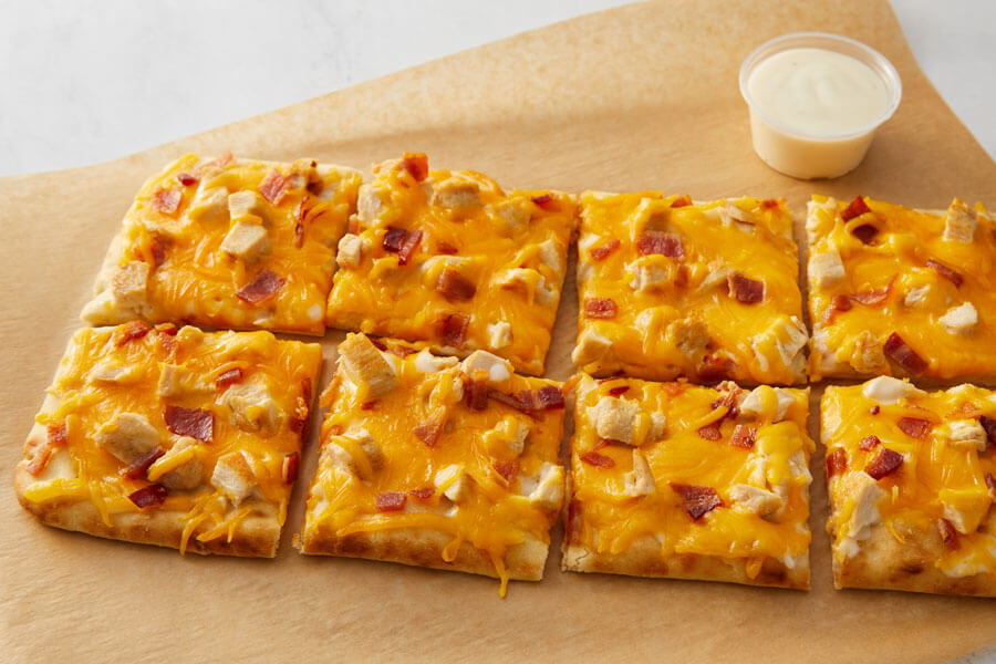 cheese bacon flatbread